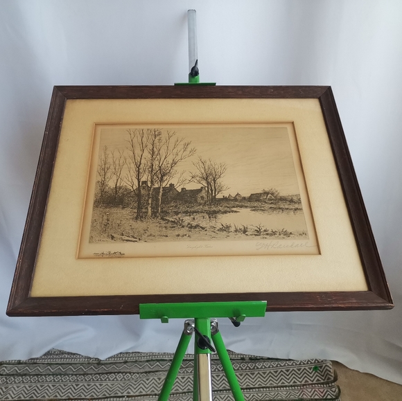 Vintage | Art | Gh Randall Etching Print Daylight Fades Lithograph ...